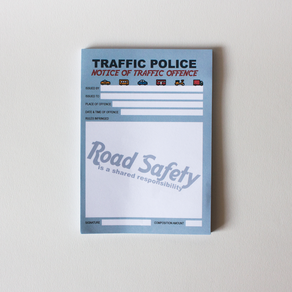Traffic Summon Ticket Notepad for Kids – POLWEL